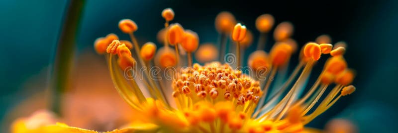 Highlighting the Texture and Shape of Pollen Grains on a Flower ...