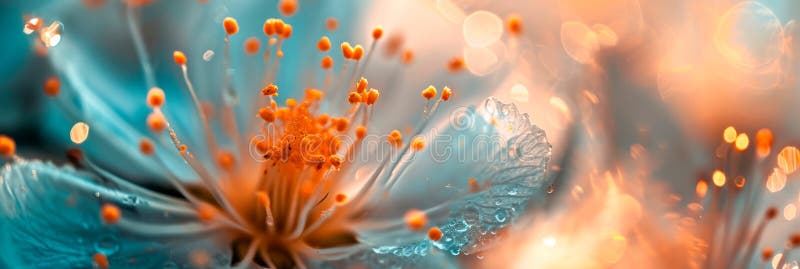Highlighting the Texture and Shape of Pollen Grains on a Flower ...