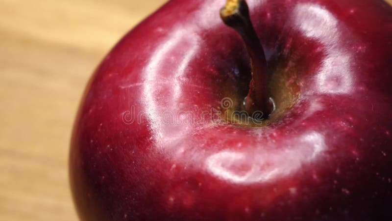 Highlights on the Apple Peel. One Apple Close-up Stock Video - Video of ...