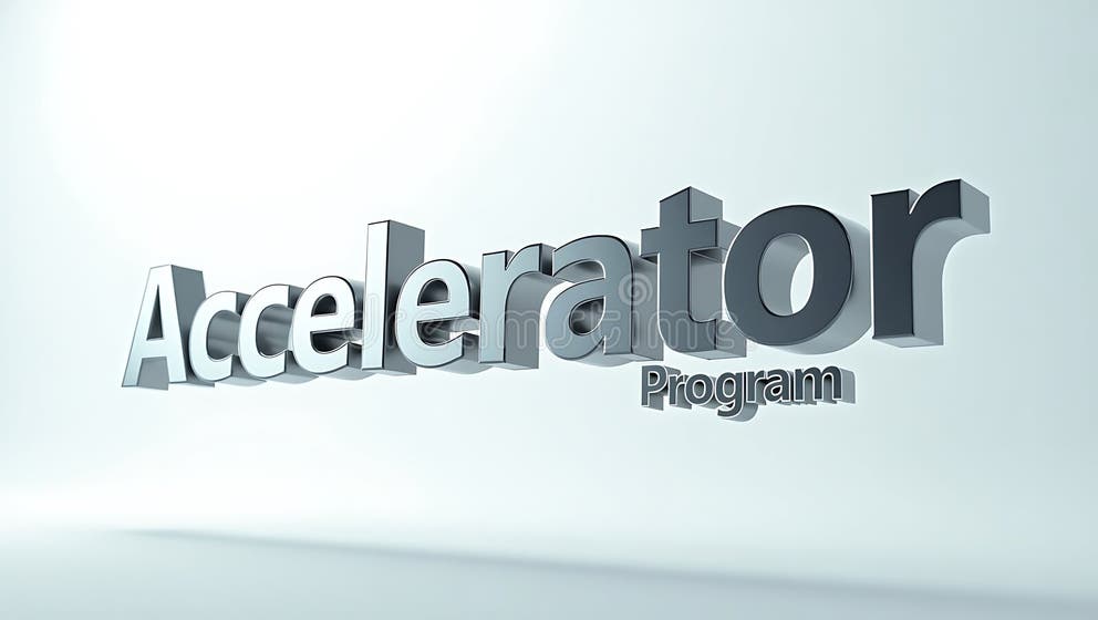 Highlights a Modern Design Featuring the Words Accelerator Program in a ...