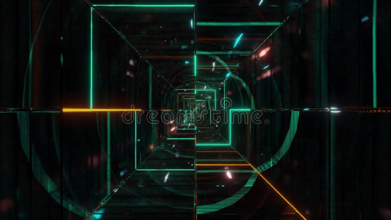 Highly Abstract Glowing Wireframe Fragments 3d Illustration Wallpaper ...