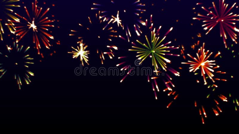Highly Colorful Glowing Fireworks Video, Stock Video - Video of fire ...
