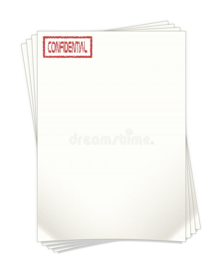 Confidential papers icon stock vector. Illustration of bullet - 650954