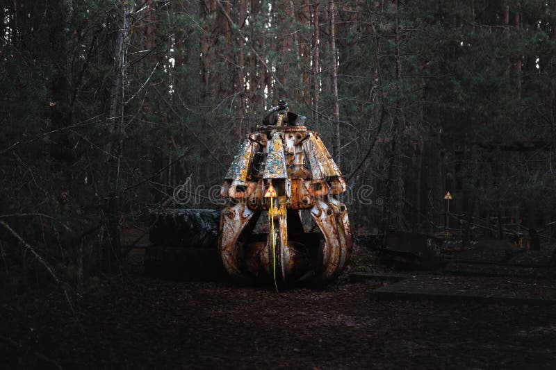 The Highly Contaminated Claw, Machine Part in Chernobyl Exclusion Zone ...