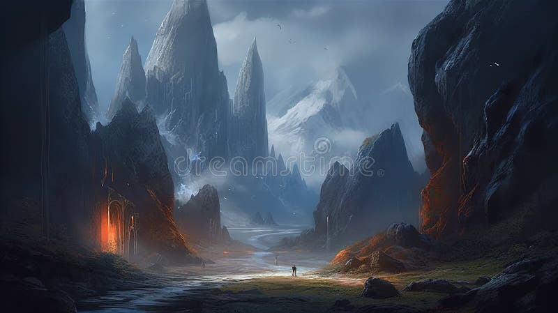 Otherworldly Landscapes Stock Illustrations – 593 Otherworldly ...