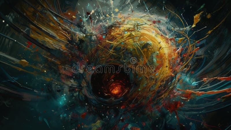 Highly creative cosmic art stock illustration. Illustration of rock ...