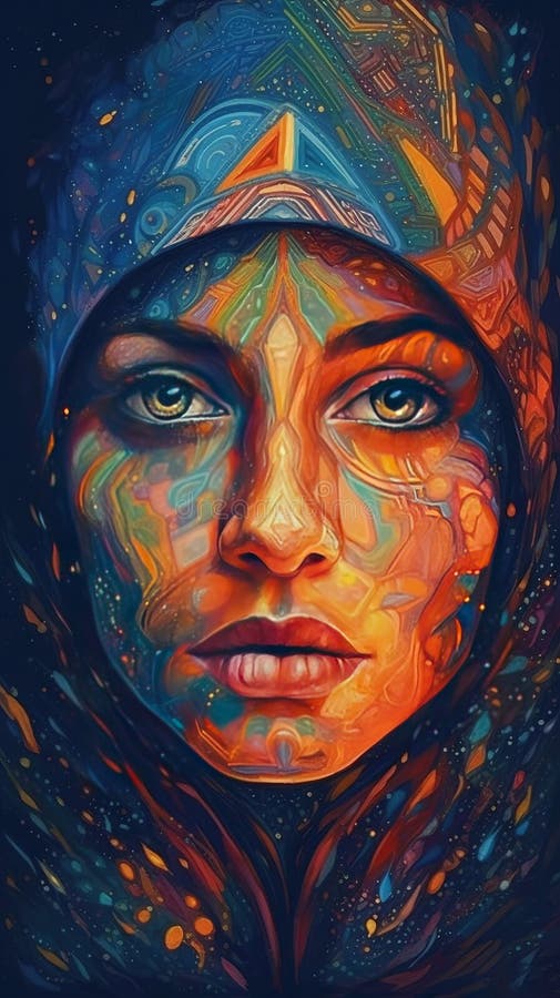 Highly creative cosmic art stock illustration. Illustration of fire ...