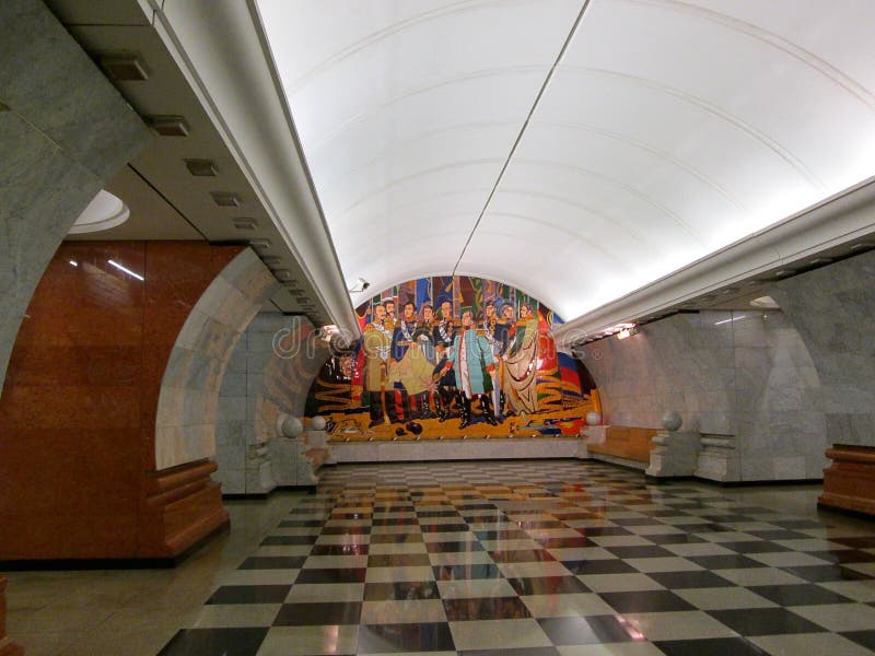 The Highly Decorative Metro Stations of Moscow, Russia Editorial Stock ...