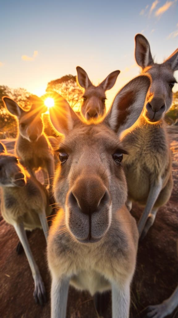 Highly Defined Macrography Selfie of a Group AI Generated Stock ...