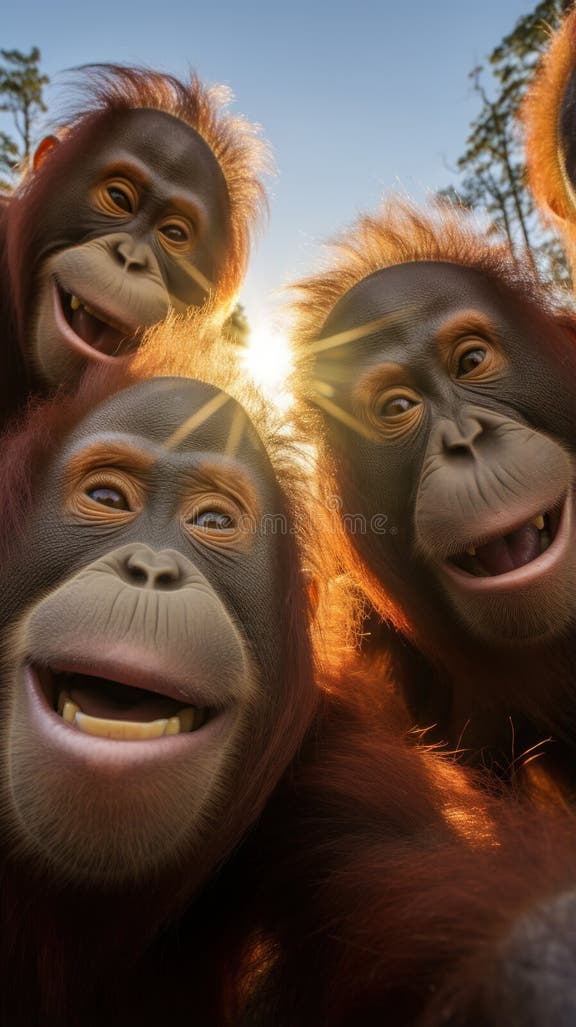 Highly Defined Macrography Selfie of a Group AI Generated Stock ...