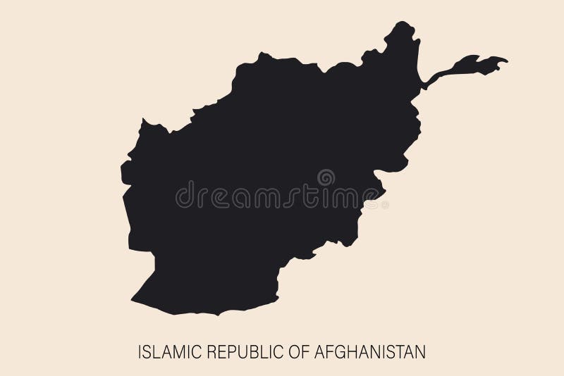 Detailed Afghanistan Road Map with Labeling. Stock Vector ...