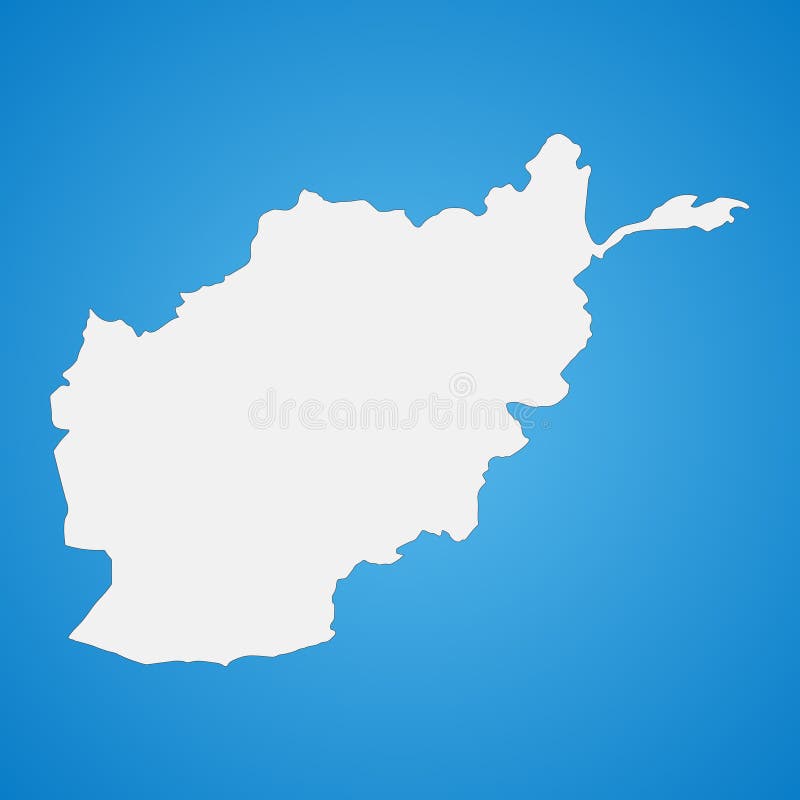 Detailed Afghanistan Road Map with Labeling. Stock Vector ...