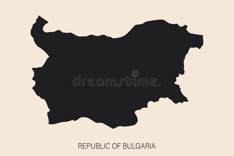 Bulgaria Map - Highly Detailed Vector Illustration Stock Vector ...