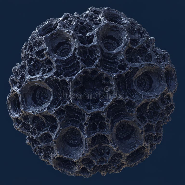 A Highly Detailed, Computer-generated Spherical Object with a Porous ...