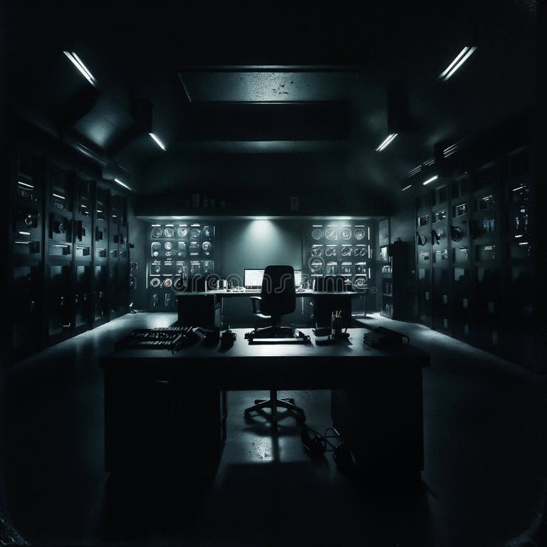 Highly Detailed Computer Room Features High Tech Hardware Stock Illustration - Illustration of ...