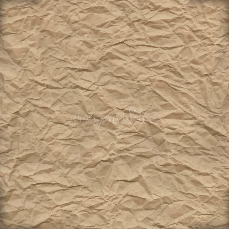 Highly Detailed Crumpled Paper Stock Vector - Illustration of parchment ...