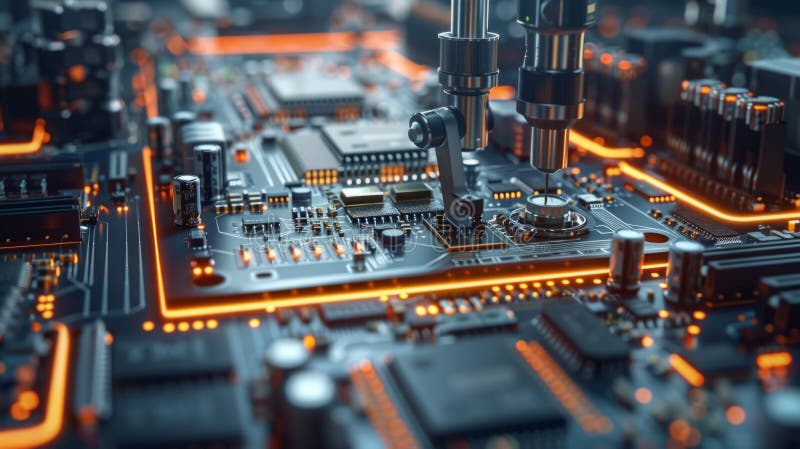 Highly Detailed 3D Illustration of a CNC Machine Tool in Action ...