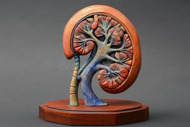 3D Model of the Human Kidney - Detailed Anatomical Rendering Stock ...