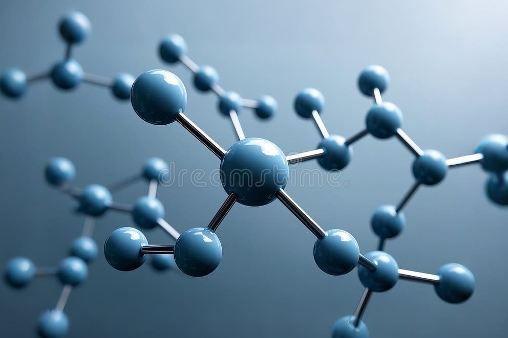 Highly Detailed 3D Model of Interconnected Molecular Structures Stock ...