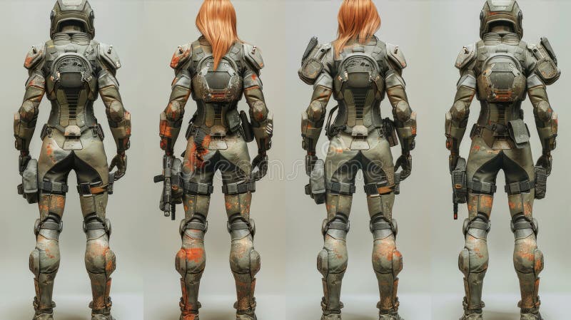 Highly Detailed 3D PBR Model from Various Angles Stock Image - Image of ...