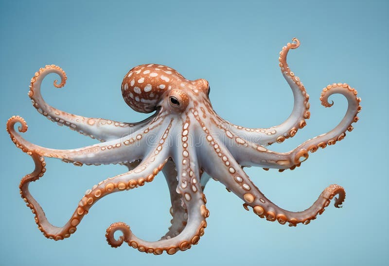 A Highly Detailed, 3D Rendering of an Octopus Stock Illustration ...
