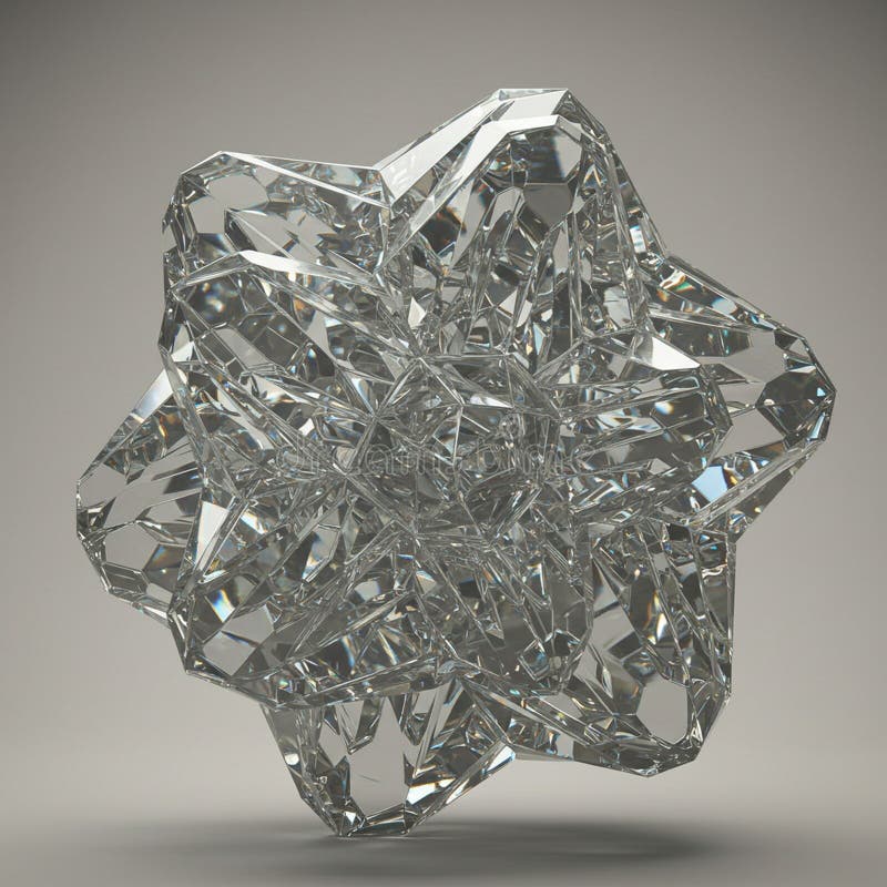 A Highly Detailed, Geometrically Complex Crystal Structure Resembling a ...