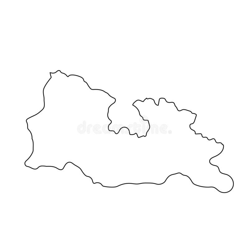 Highly Detailed Georgia Map with Borders Isolated on Background Stock ...
