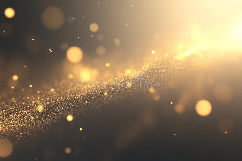 Highly Detailed Gold Glitter Texture, Sparkling Particles Catching the ...