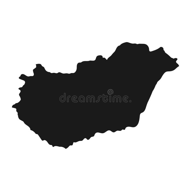 Hungary - Highly Detailed Editable Political Map. Stock Vector ...