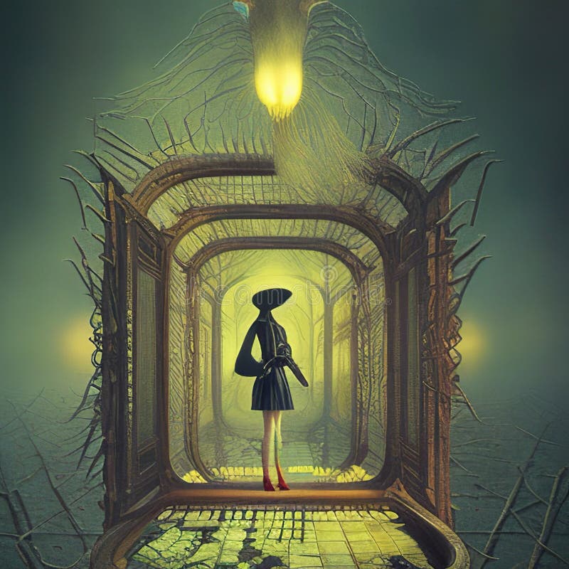 Highly Detailed Illustration of Consciousness- Neo Surrealism Stock ...