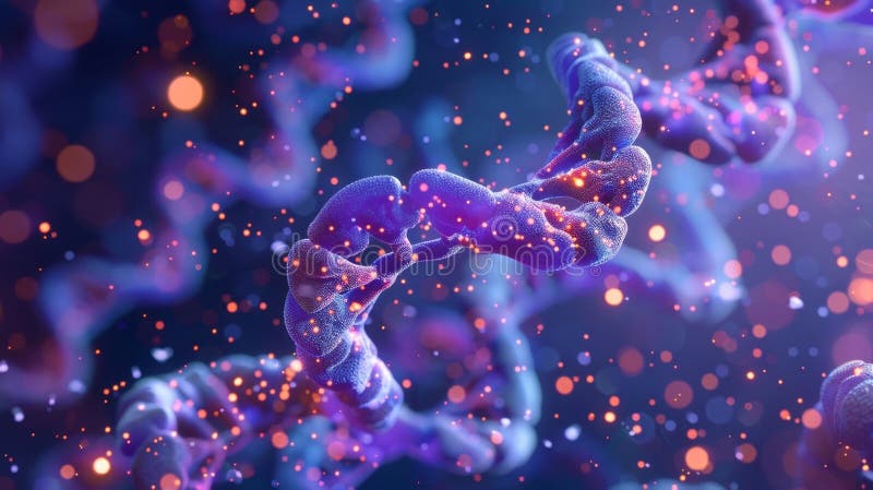 Highly Detailed Image of DNA Replication Showcasing the Separation and ...