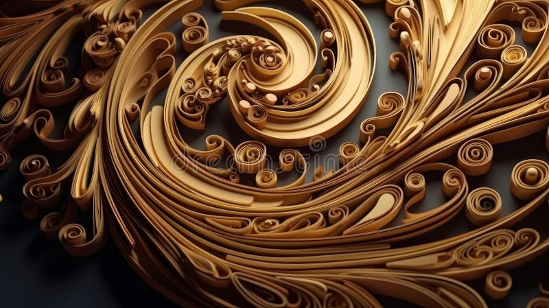 A Highly Detailed and Intricate Design Up Close. Generative Ai Stock ...