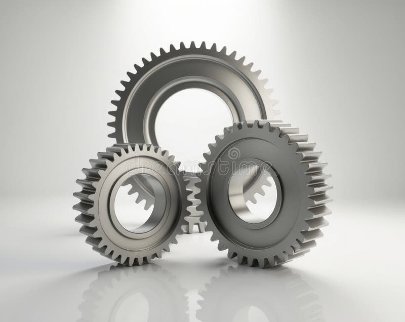 Highly Detailed, Intricately Arranged Composition of Three Interlocking ...