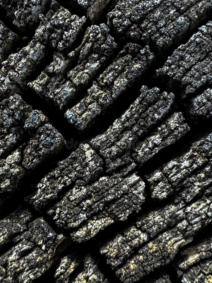Macro Close-Up of Rough Tree Bark with Deep Grooves Stock Image - Image ...