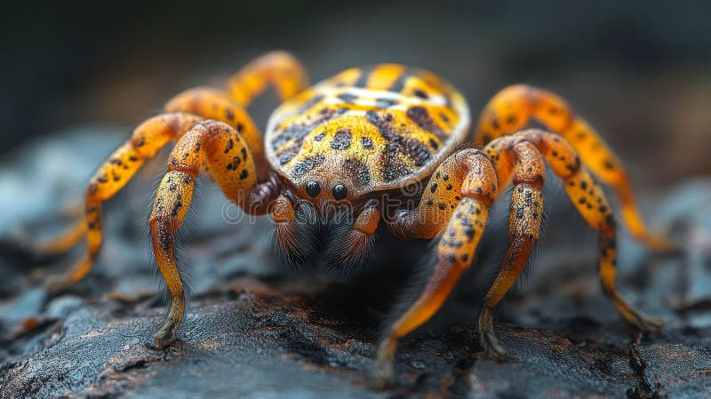 Highly Detailed Macro Shot of an Insect, Large Thick Mite on the ...