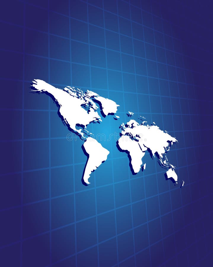 Vector maps of earth stock vector. Illustration of blue - 2299761