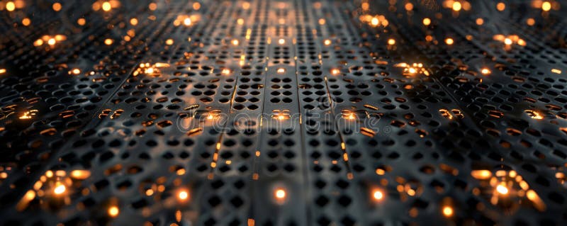 A Highly Detailed Metal Texture with Intricate Latticework and Soft ...