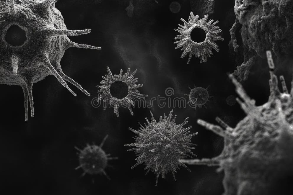 Highly Detailed Microscope View of PM2.5 Particles of Various Irregular ...