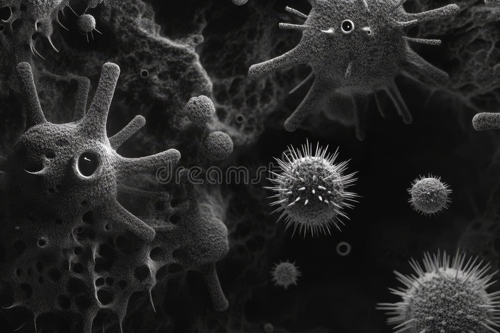 Highly Detailed Microscope View of PM2.5 Particles of Various Irregular ...