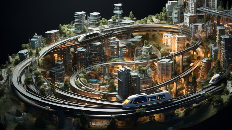 A Highly Detailed Miniature Model of a Futuristic, Sustainable ...