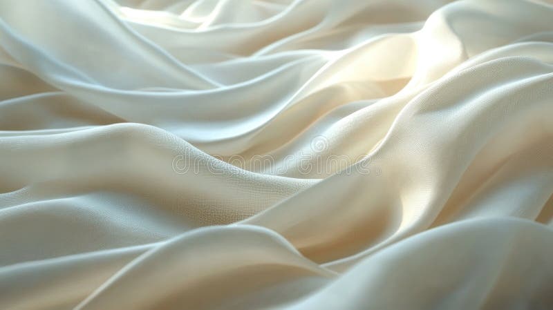 Highly Detailed of Organic Cotton Fabric, Showing the Natural Texture ...