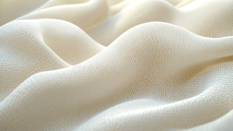 Highly Detailed of Organic Cotton Fabric, Showing the Natural Texture ...