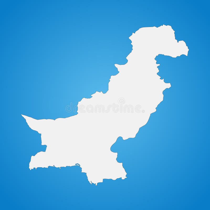 Detailed Pakistan Physical Map with Labeling. Stock Vector ...