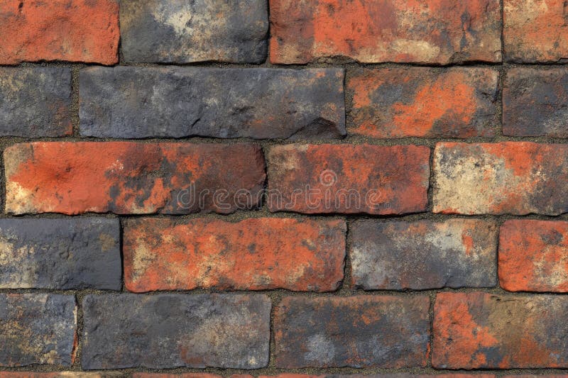 Highly Detailed Red Brick Wall Texture with Rough Surface and Natural ...