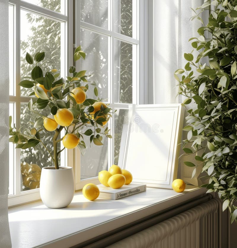 Highly Detailed Render of a Cozy Interior with Window View, Featuring ...