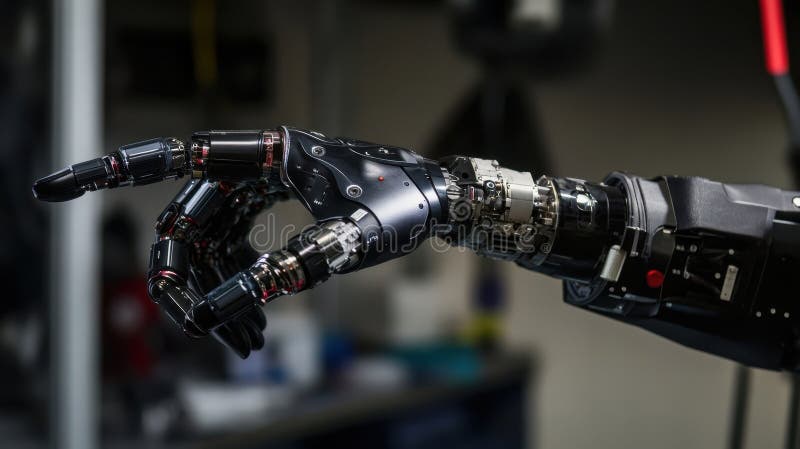 Advanced Robotic Hand Demonstrating Precision Engineering Stock Image ...