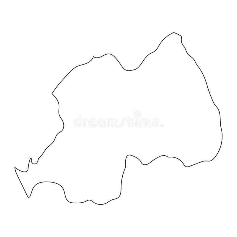 Detailed Rwanda Administrative Map with Country Flag and Location on a ...