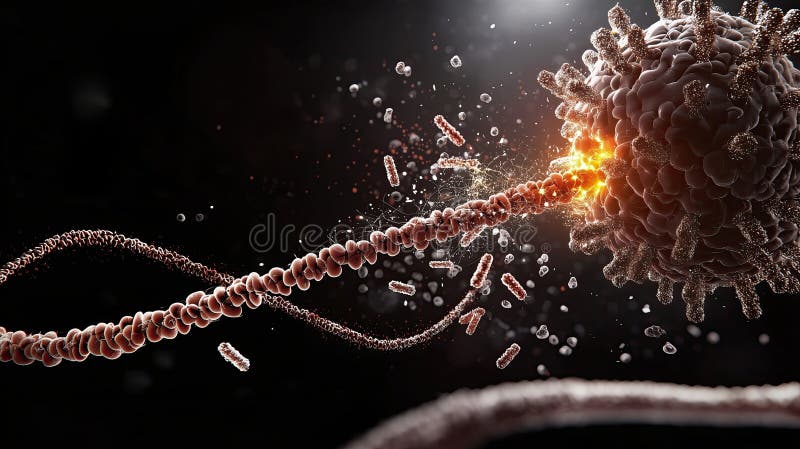 Scientifically Accurate Visualization of CRISPR-Cas9 Gene Editing Stock ...