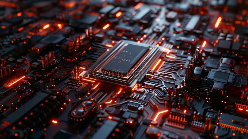 Highly Detailed Technology Texture Ai Supercomputer Stock Photos - Free ...
