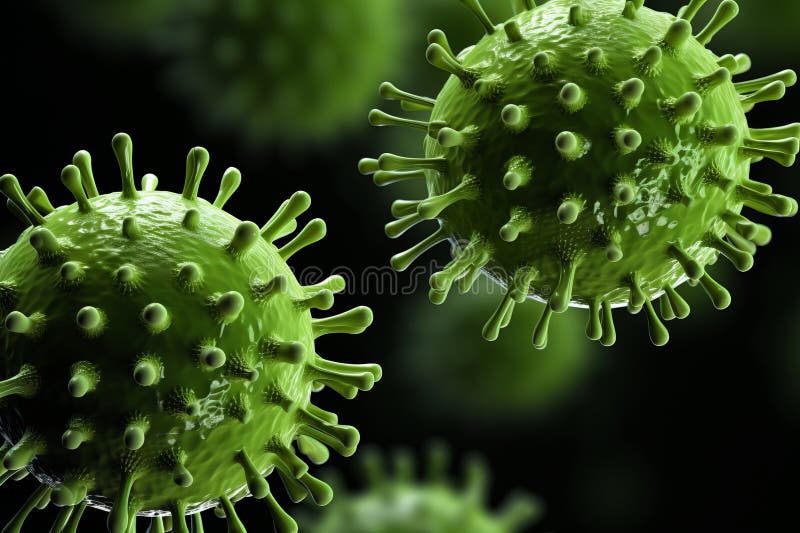 Highly Detailed Virus Illustration with Specific Size, Shape, and ...